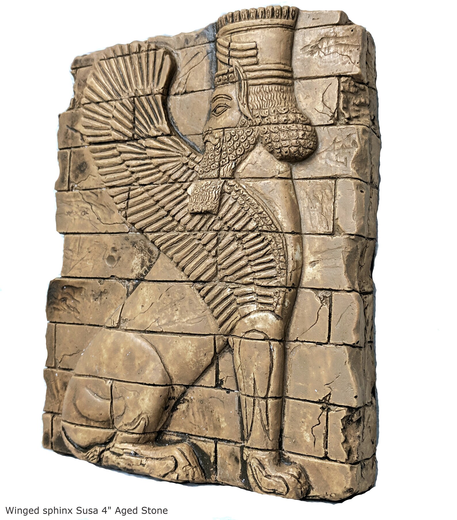 Assyrian Sumerian Winged Sphinx Susa, Lion Shedu Palace Darius I ...
