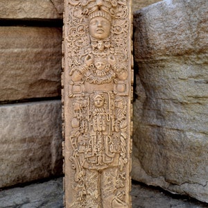 History Aztec Maya Stela P of Copan Artifact Carved Sun Stone Sculpture ...
