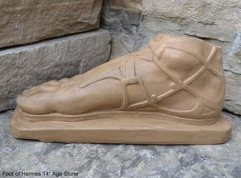 Roman Greek Foot of Hermes Sculpture Relief 14" Www.neo-mfg.com - Etsy