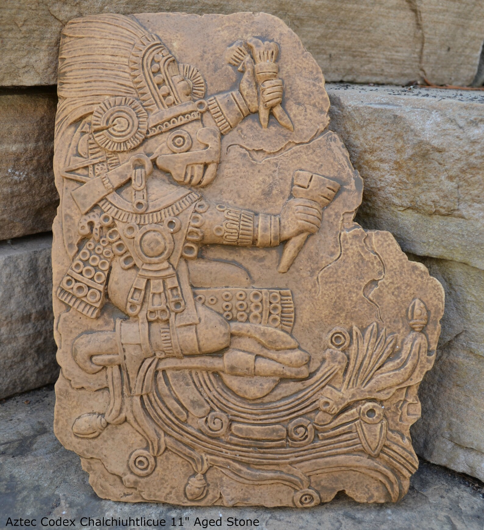 History Aztec Maya Chalchiuhtlicue Artifact Carved Rite Sun Stone ...