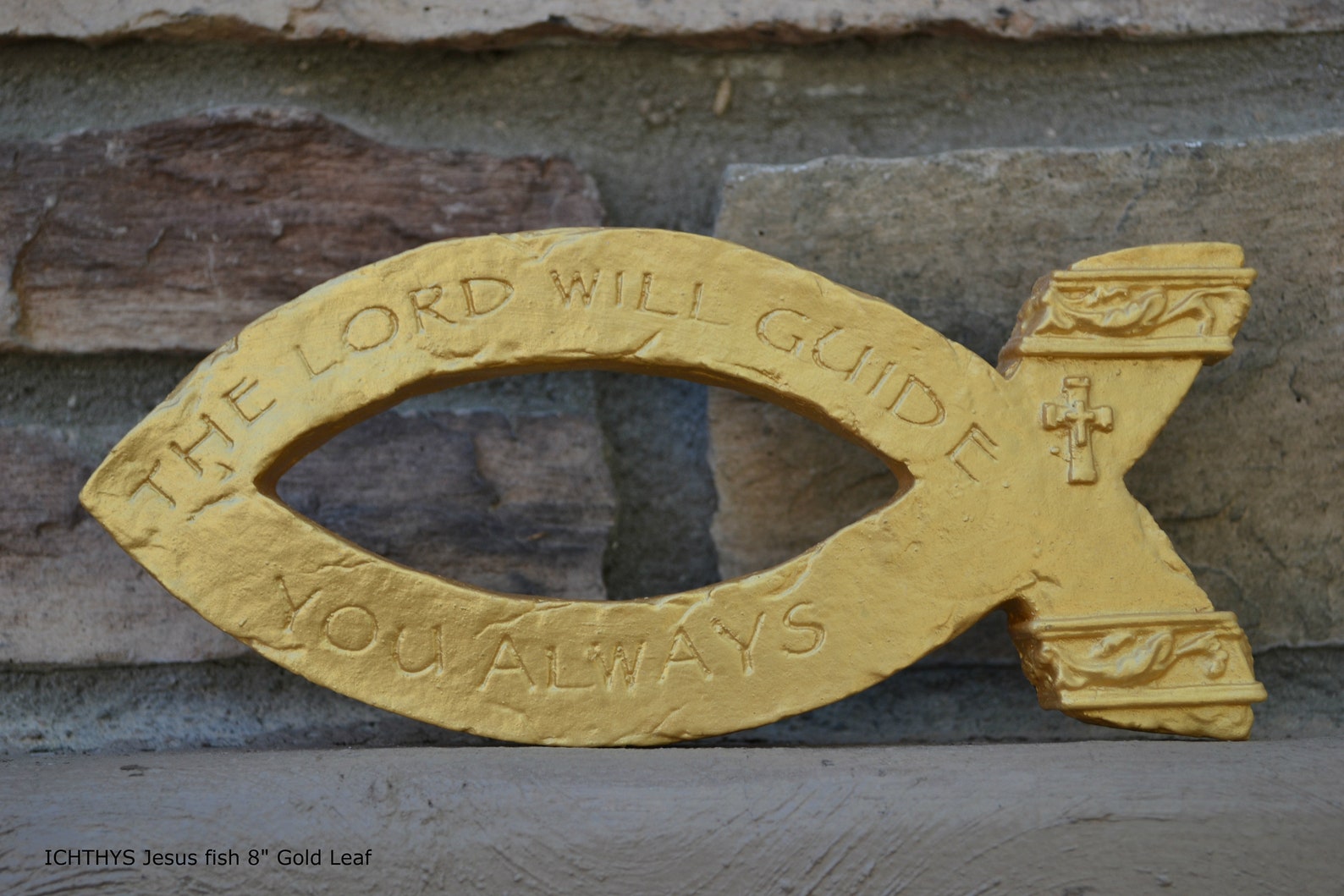 Religious ICHTHYS Jesus Fish Wall Art Plaque 8" Www.neo-mfg.com - Etsy