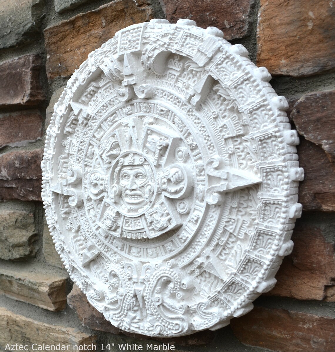 Aztec Mayan Calendar Noch Artifact Carved Sculpture Statue 14" Www.neo ...