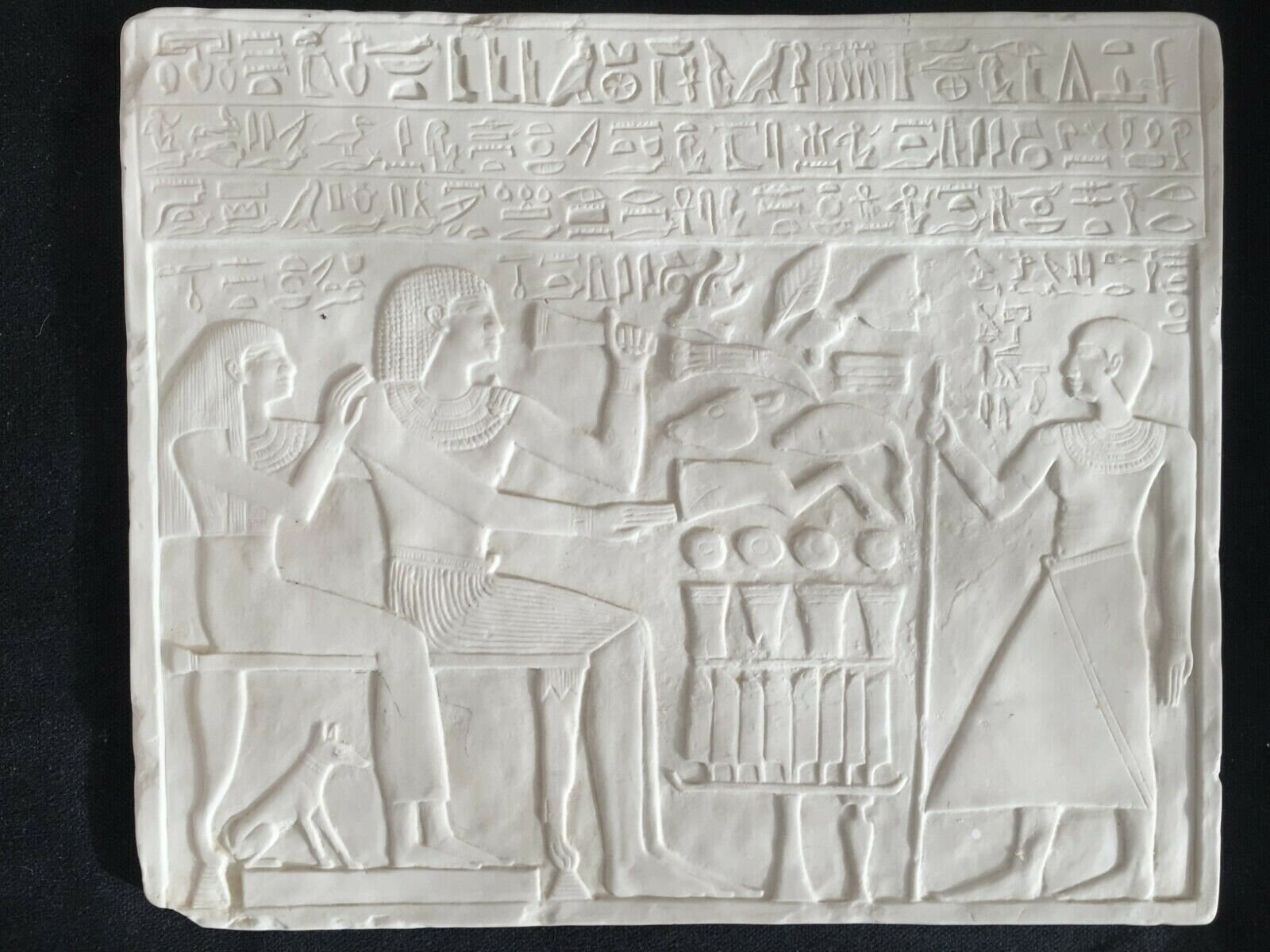 Egyptian Funerary Stela of Intef and Senettekh Wall Plaque Art ...