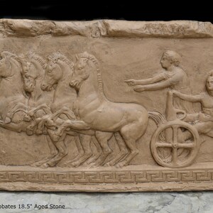 Roman Greek Chariot Race Apobates Artifact Carved Sculpture Statue Www ...