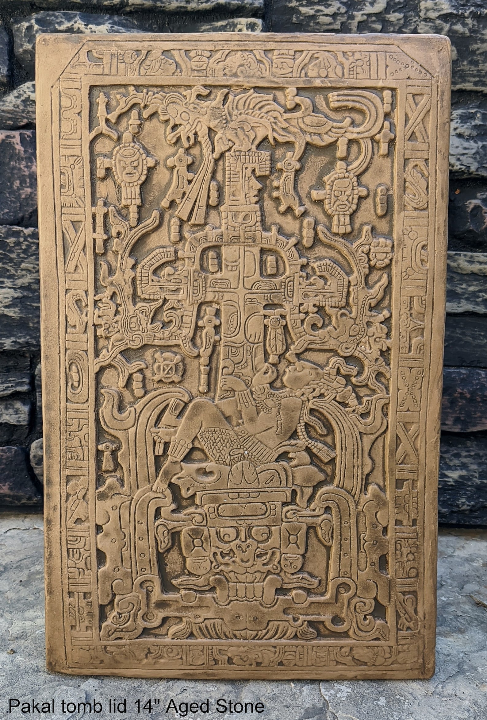 History Aztec Mayan Sarcophagus of King K’inich Janaab’ Pakal Wall ...