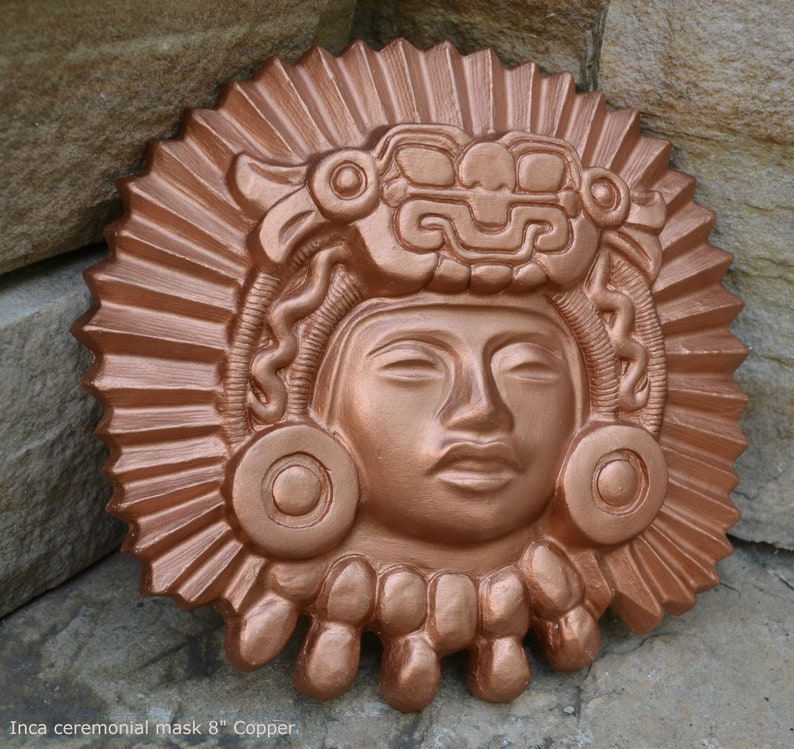 Aztec Inca Zapotec Idol ceremonial mask sculpture wall plaque | Etsy