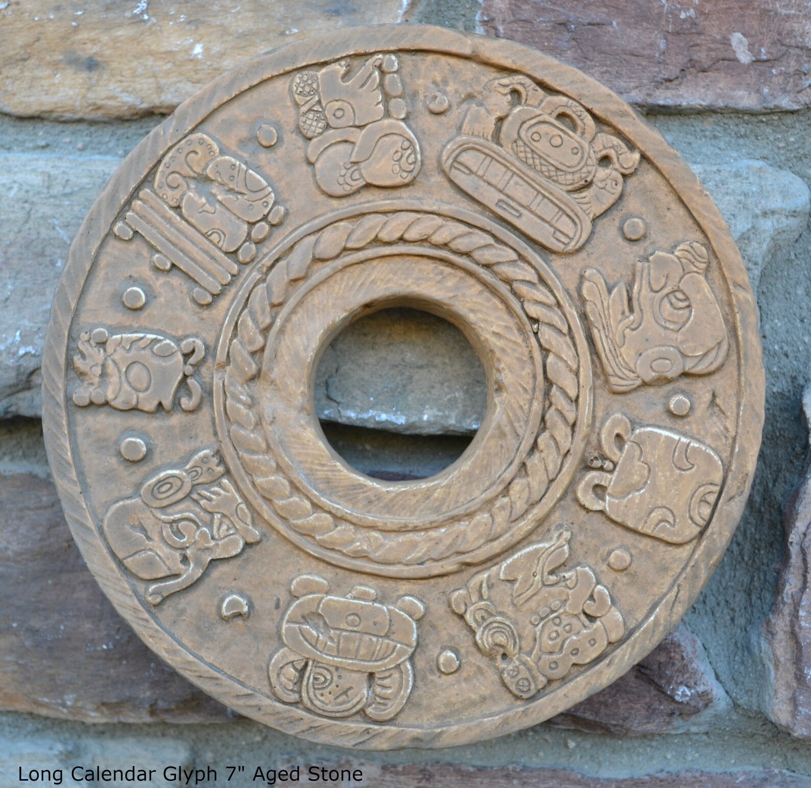 History Aztec Maya Long Count calendar Glyph Artifact Carved | Etsy
