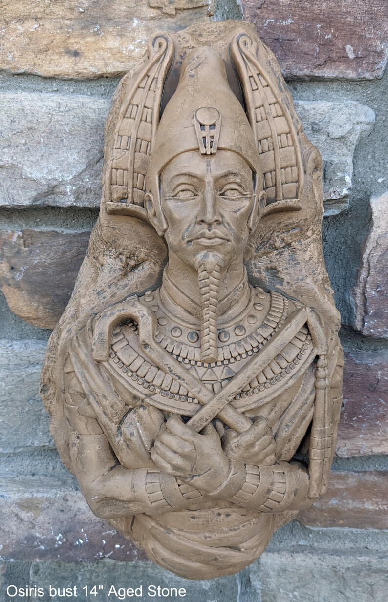 Egyptian Osiris Fragment Torso Sculptural Wall Relief Bust Www.neo-mfg ...