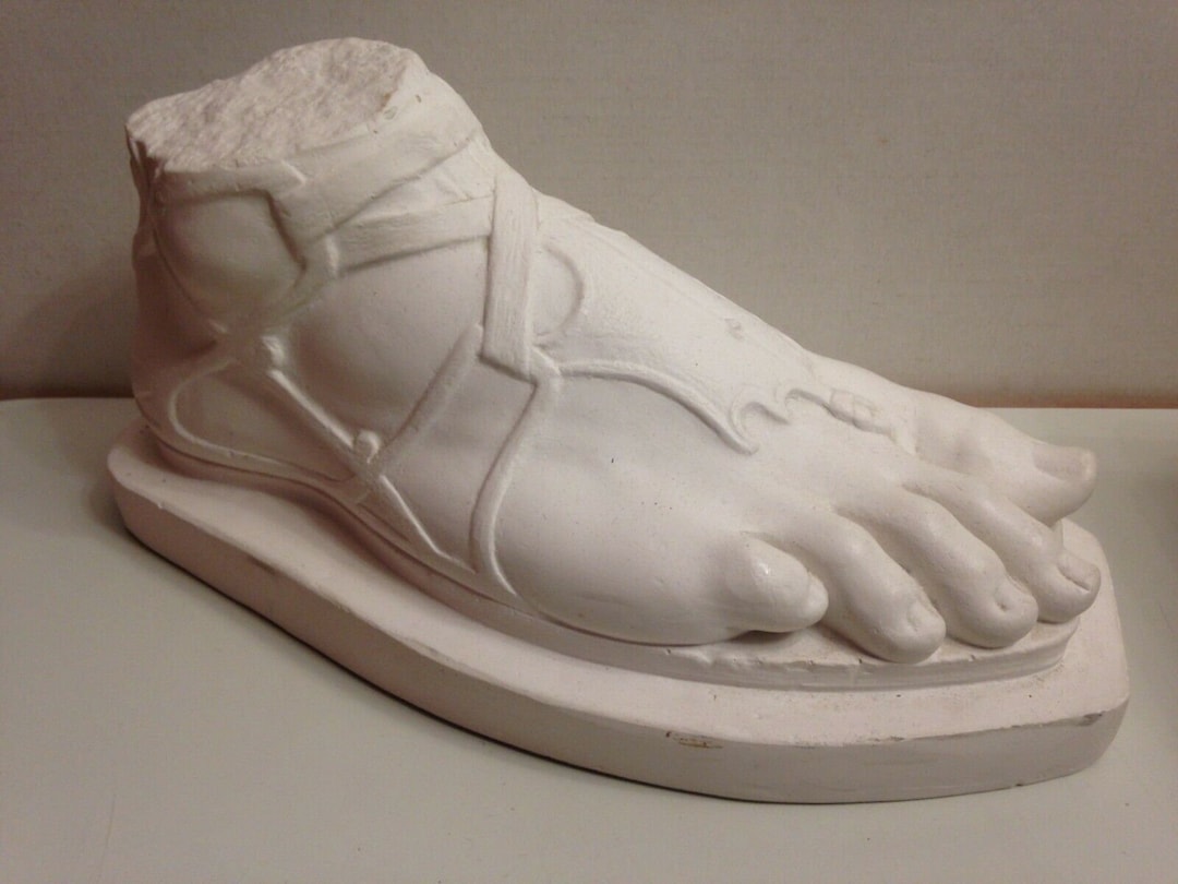 Roman Greek Foot of Hermes Sculpture Relief 14" Www.neo-mfg.com - Etsy