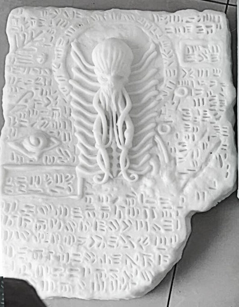 Cthulhu Cuneiform Tablet Sculpture Wall Plaque Www.neo-mfg.com - Etsy