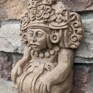 History Aztec Maya Mesoamerica Zapotec Deity Vessel Sculpture Statue ...