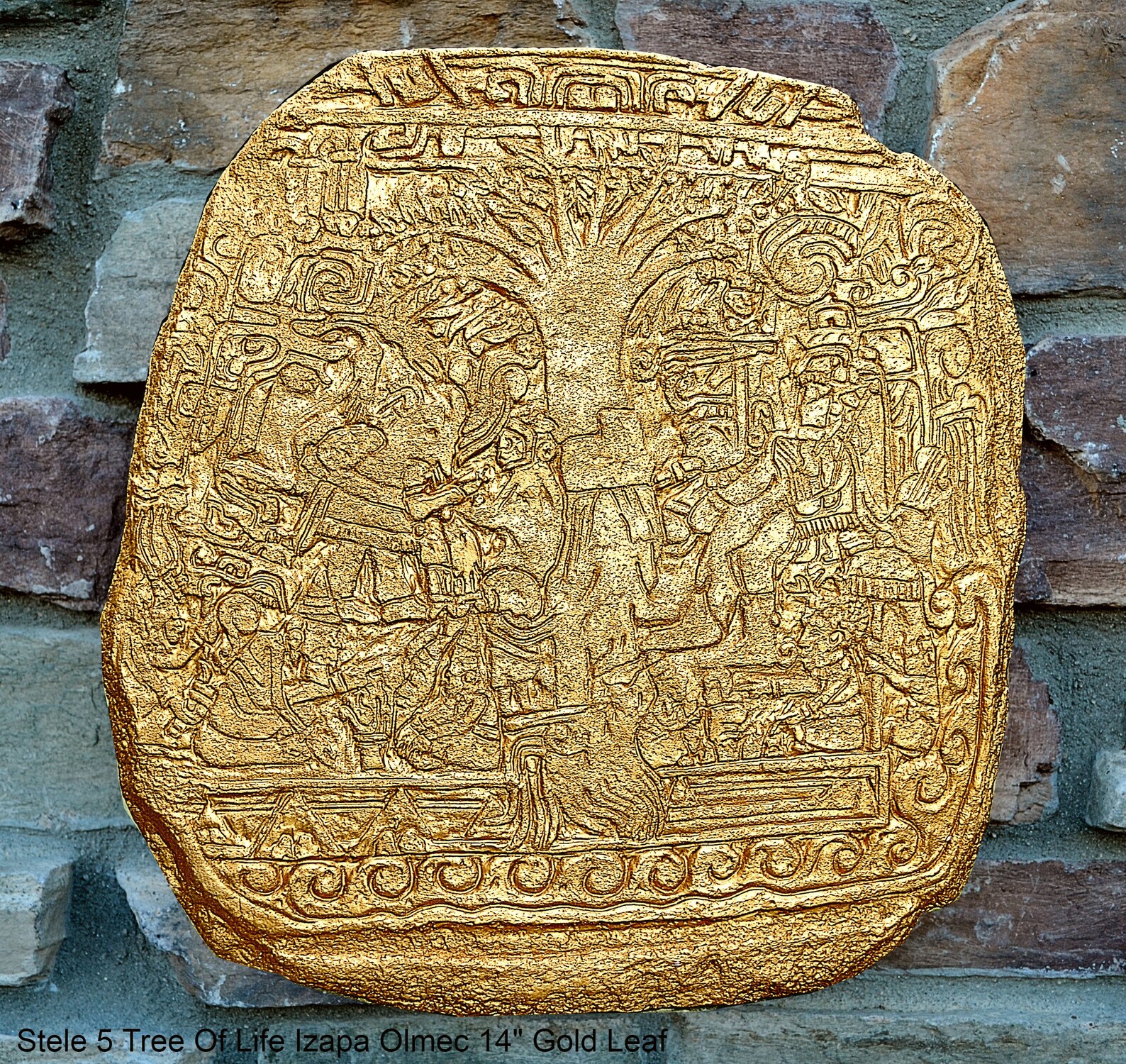 Aztec Mayan Stele 5 Tree Of Life Izapa Olmec Sculpture | Etsy