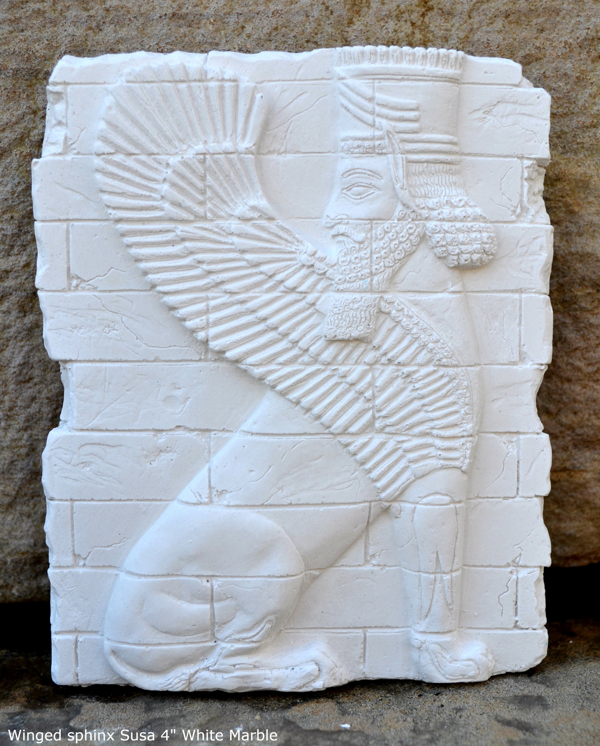 Assyrian Sumerian Winged Sphinx Susa, Lion Shedu Palace Darius I ...