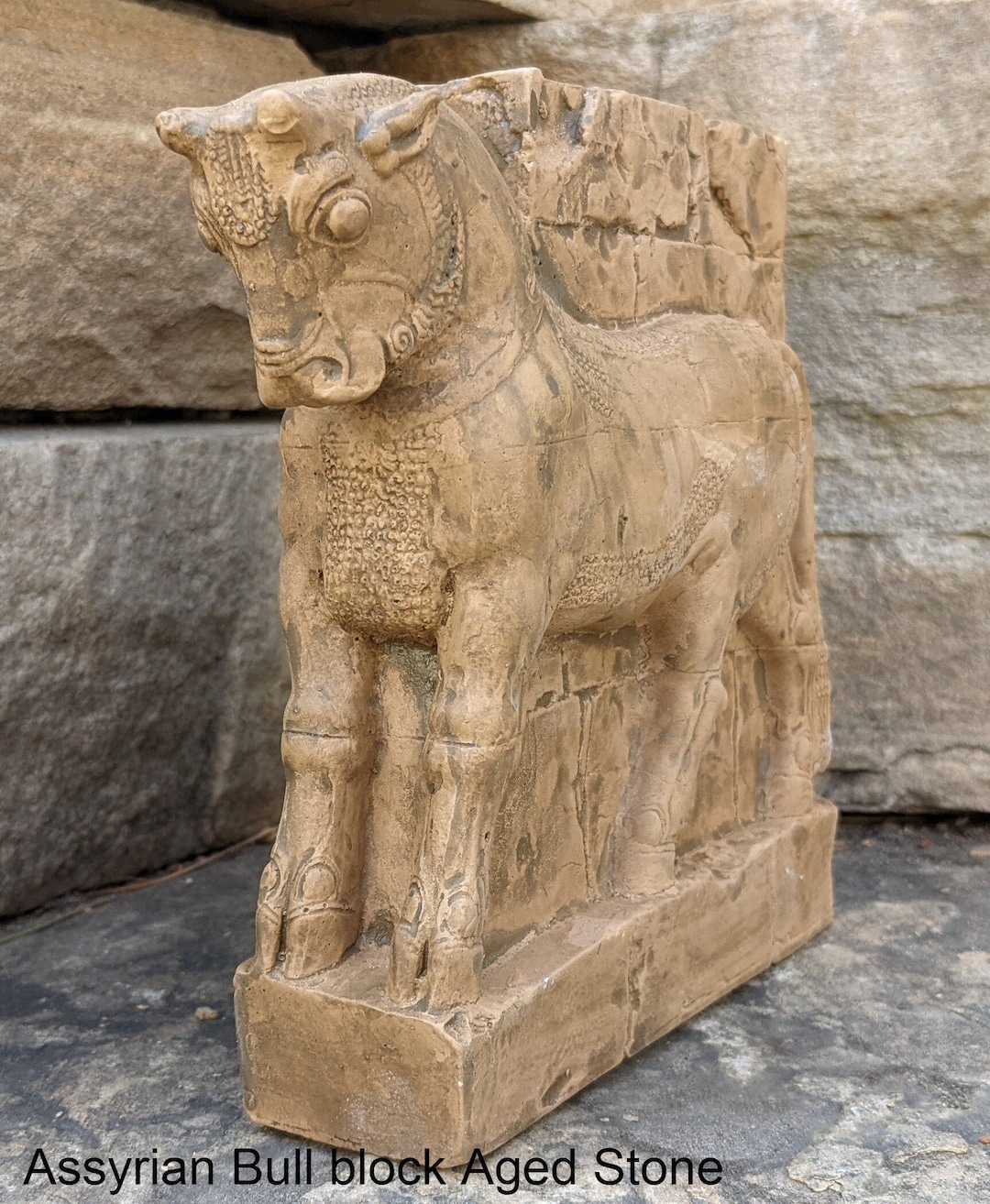 Historical Assyrian Persian Bull Guardian of Persepolis Relief ...