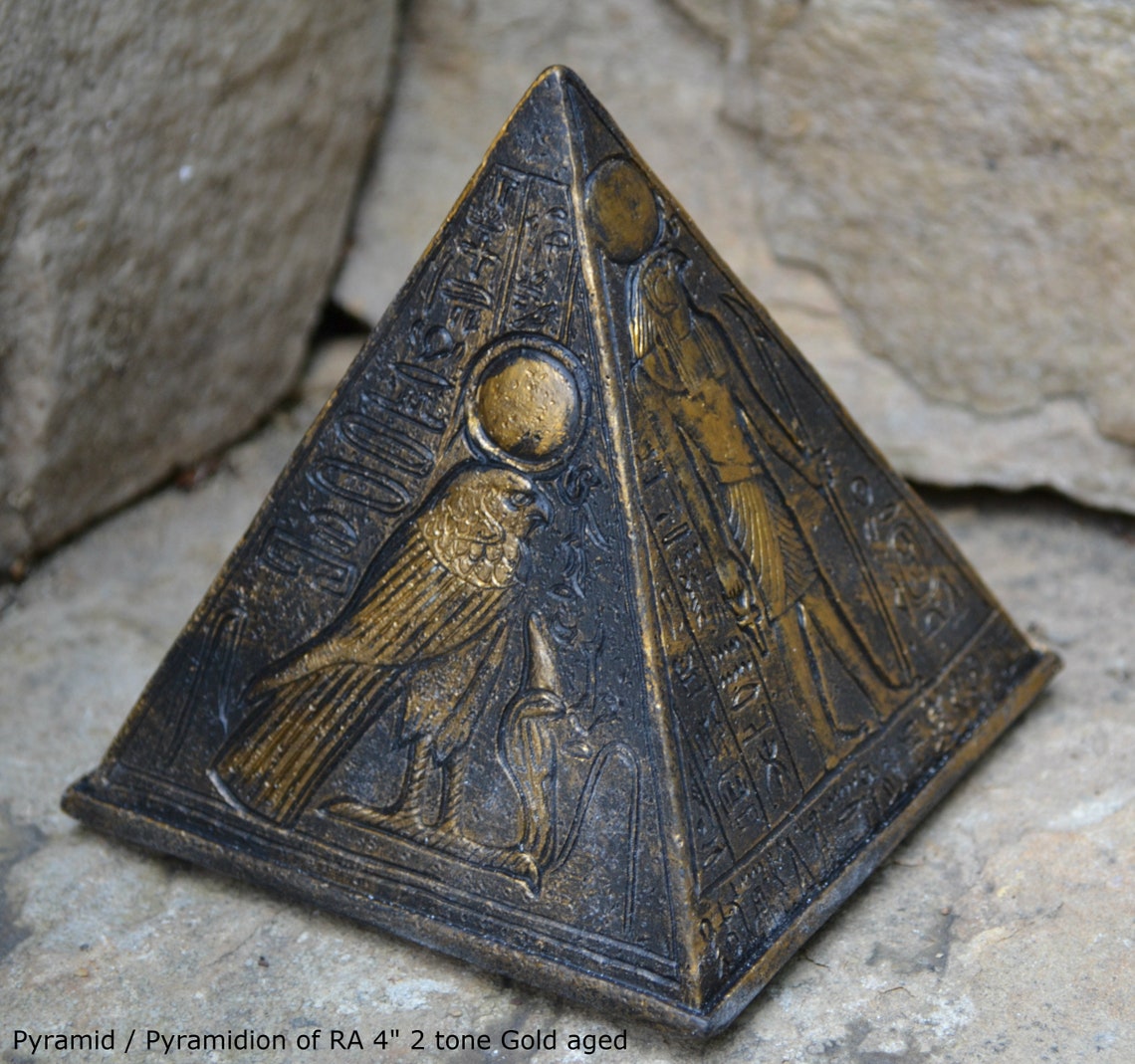 Egyptian Pyramid Pyramidion of Ramose Ra Artifact Carving Sculpture ...