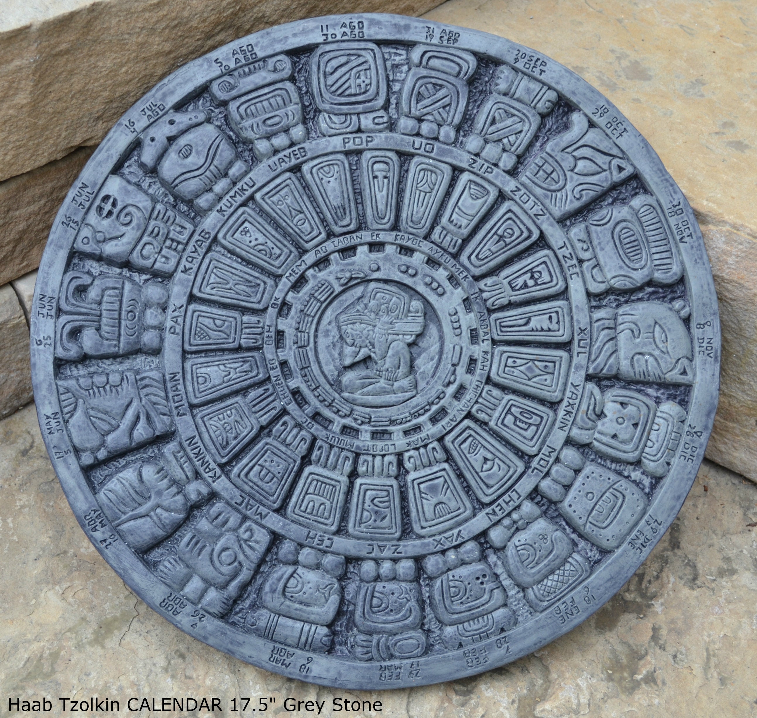 History MAYAN AZTEC Haab Tzolkin CALENDAR Sculptural Wall - Etsy Norway