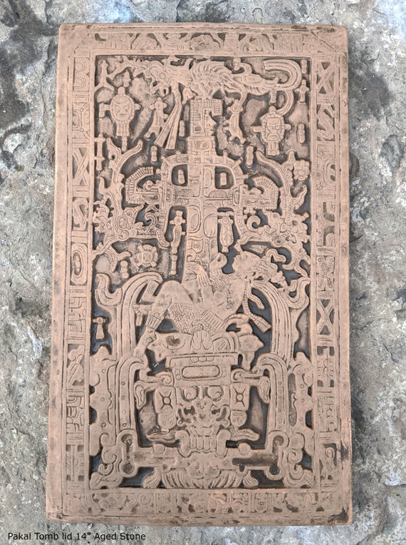 History Aztec Mayan sarcophagus of king Kinich Janaab Pakal | Etsy