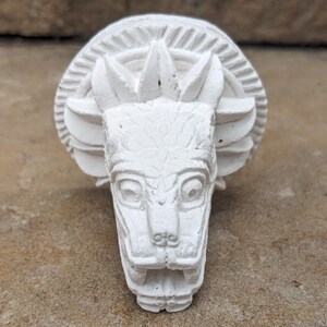 History Feathered Serpent Head of Quetzalcoatl Aztec Maya Artifact ...