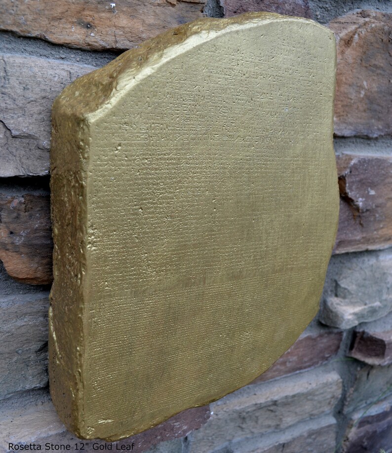 History Egyptian Rosetta Stone Sculpture Statue 12 Tall - Etsy