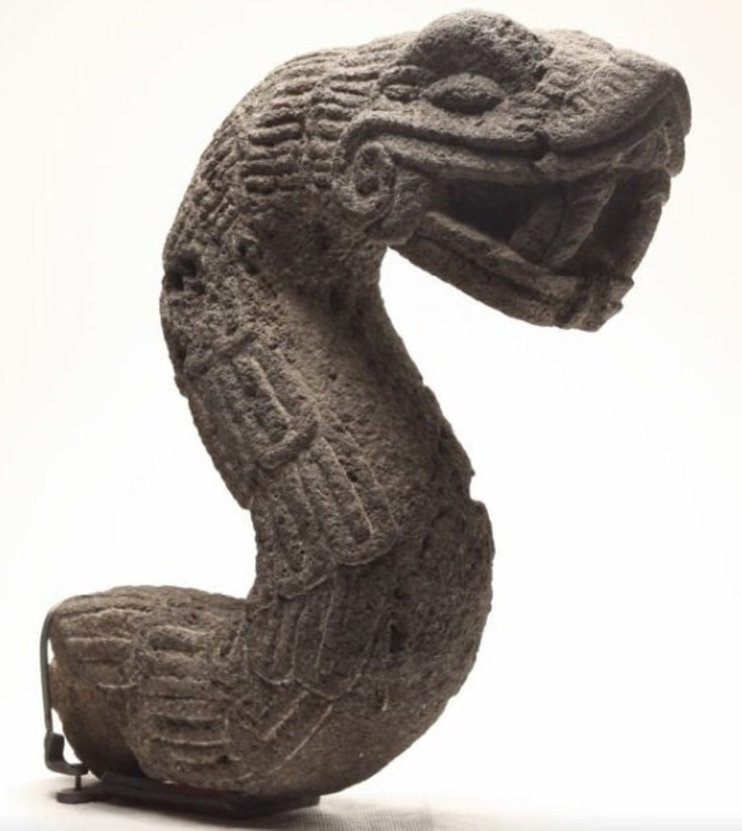 Serpent Quetzalcoaltl Standing Aztec Maya Artifact Carved Sculpture ...