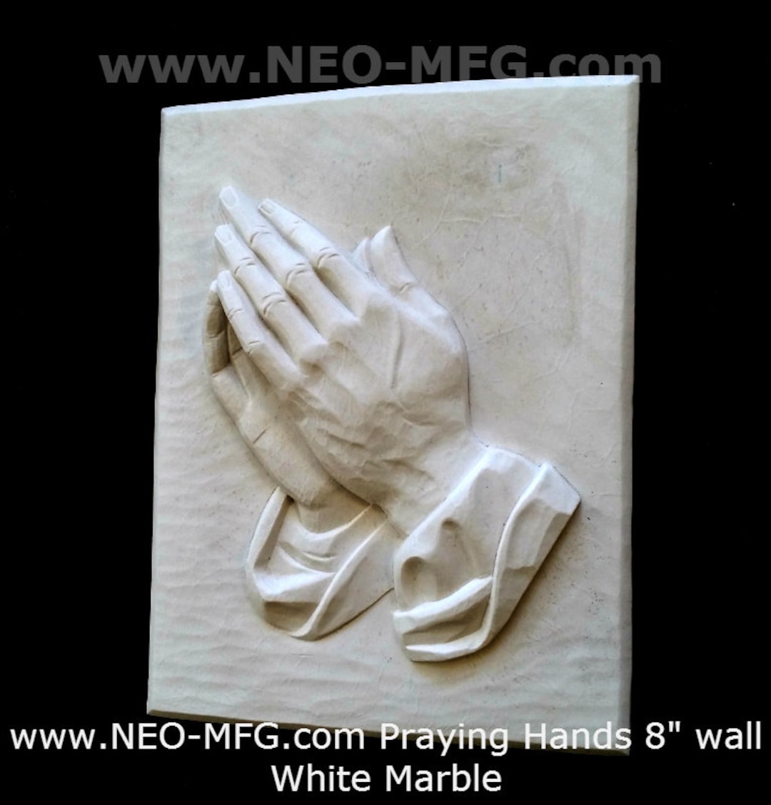 Religious Praying Hands Father Wall Art Plaque 8" Www.neo-mfg.com B2 - Etsy