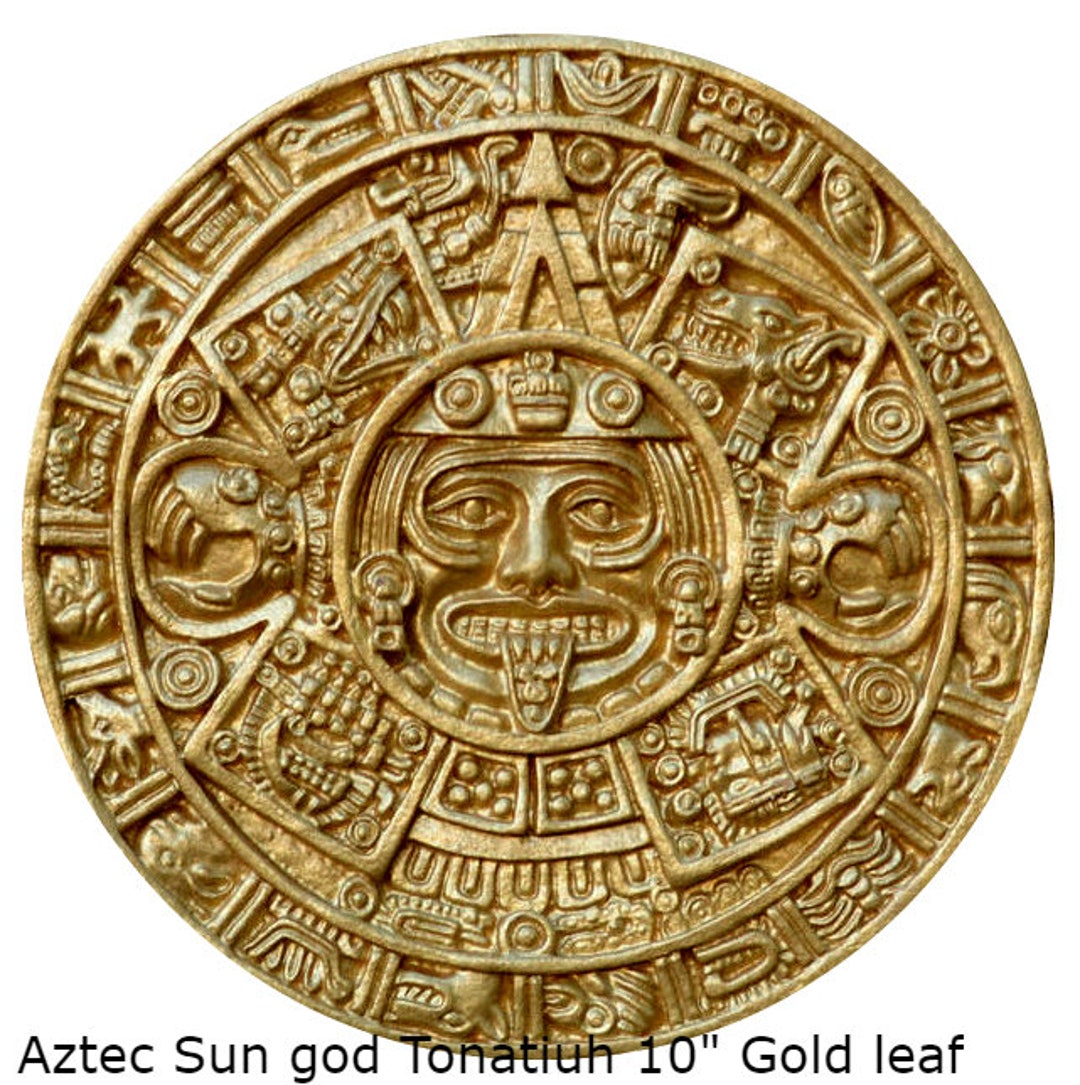 Aztec Mayan Tonatiuh Sun God Relief Sculpture Ancient Replica Www.neo ...