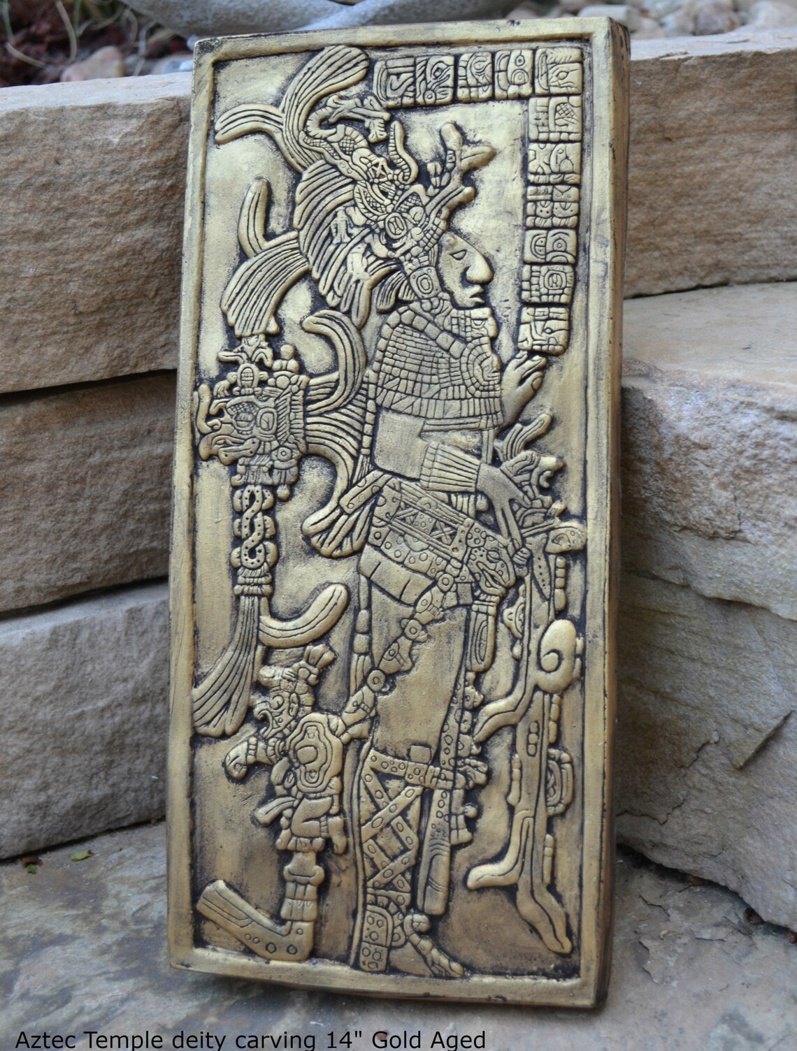 Aztec Mayan Temple Foliated Cross Left Side K'inich Kan - Etsy