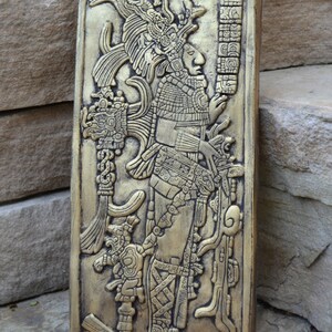 Aztec Mayan Temple Foliated Cross Left Side K'inich Kan Bahlam II ...