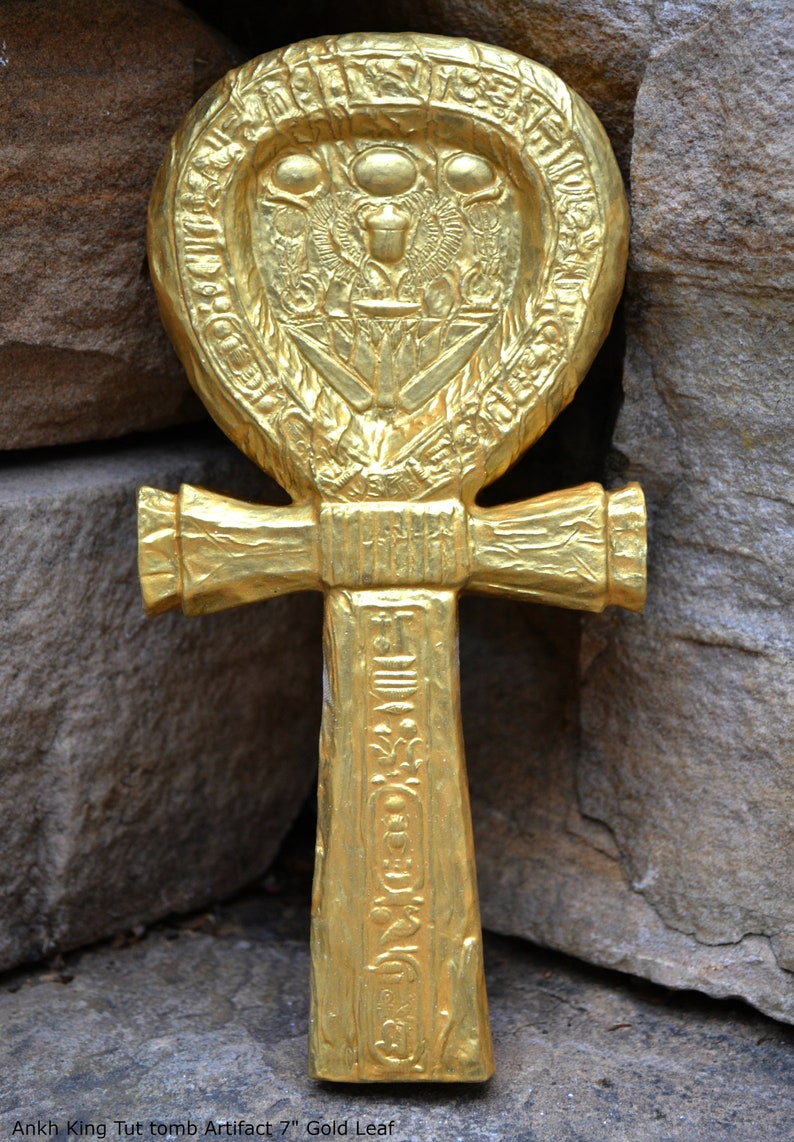 History Egyptian Ankh King Tut Tomb Artifact Sculpture Statue | Etsy