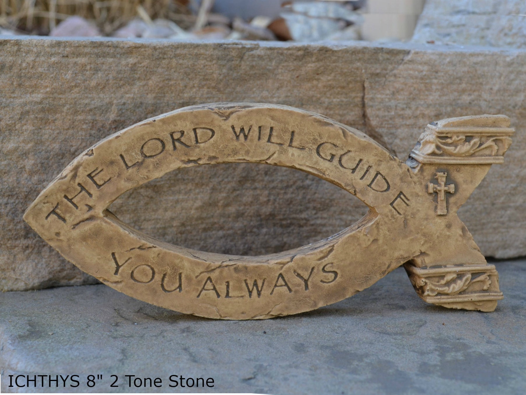 Religious ICHTHYS Jesus Fish Wall Art Plaque 8" Www.neo-mfg.com - Etsy