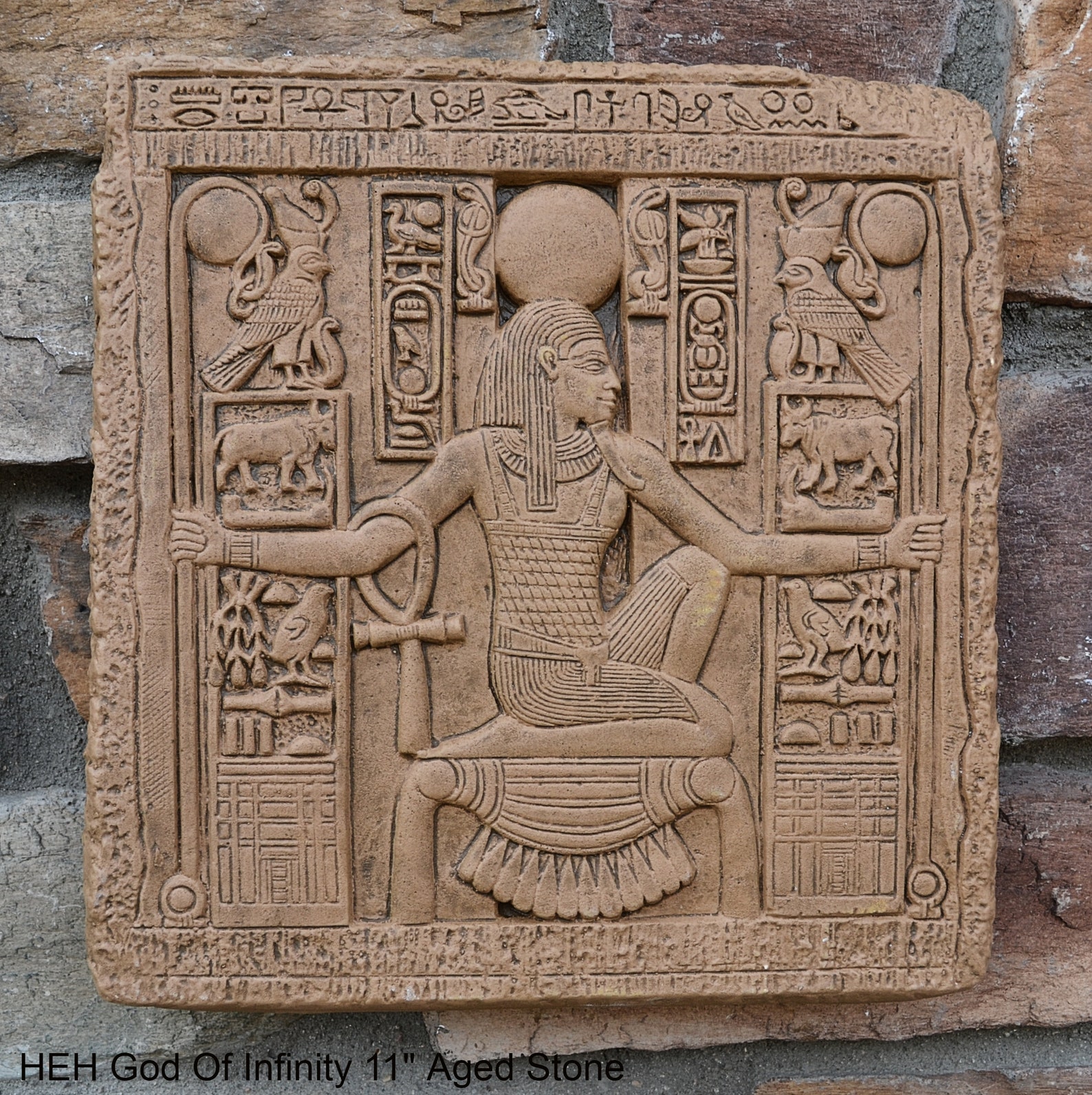 Egyptian HEH God of Infinity Tutankhamen Fragment Plaque Wall - Etsy