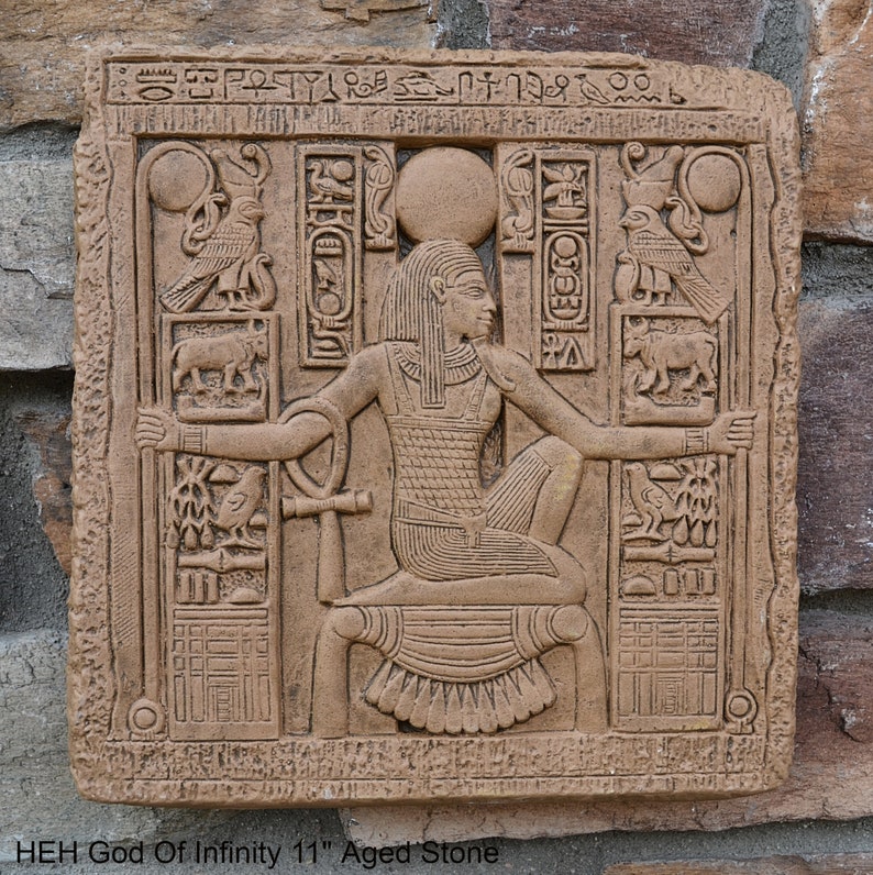 Egyptian HEH God of Infinity Tutankhamen Fragment Plaque Wall | Etsy