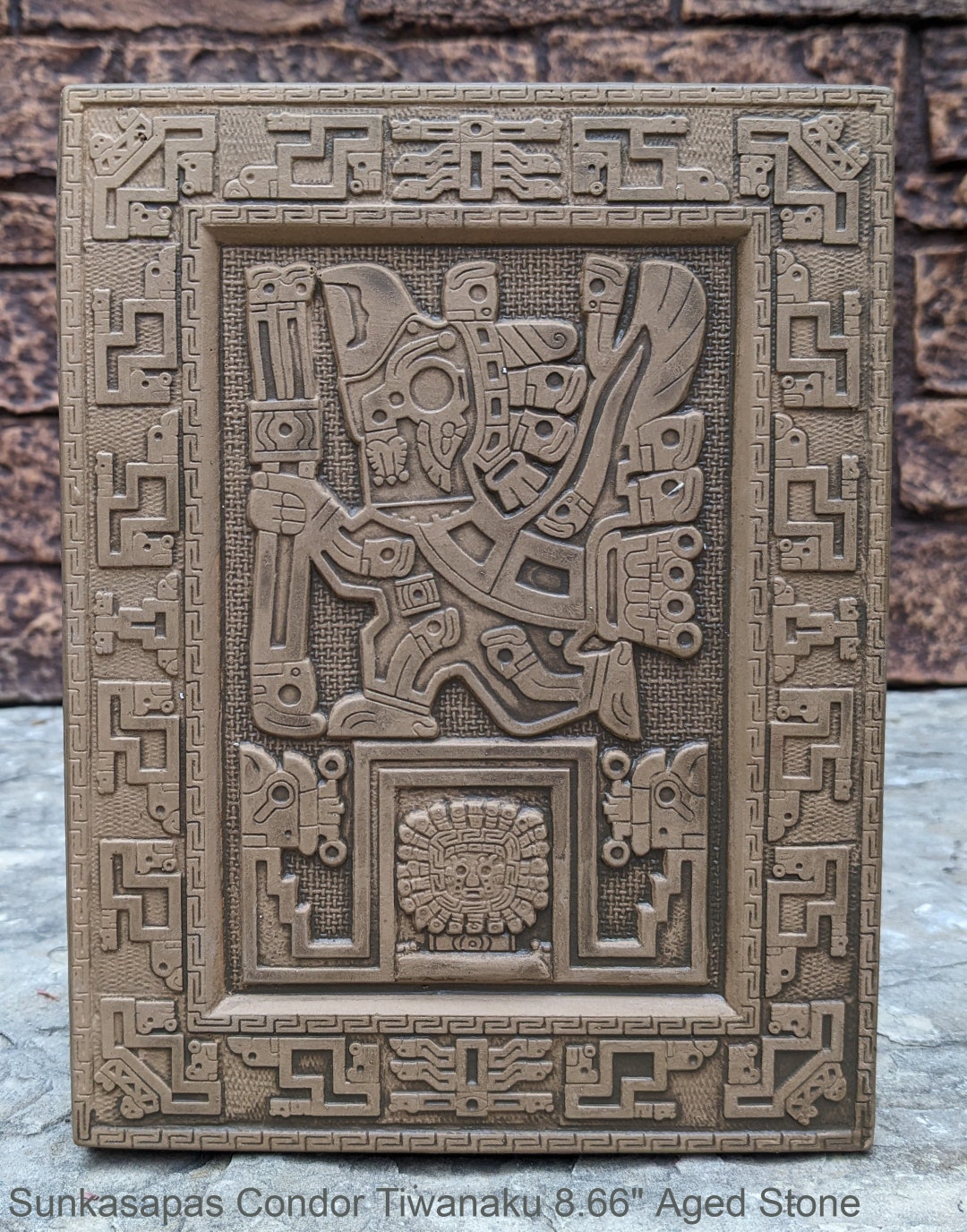Inca Viracocha Tiwanaku Gateway Sun Sunkasapas Condor Head Sculptural ...