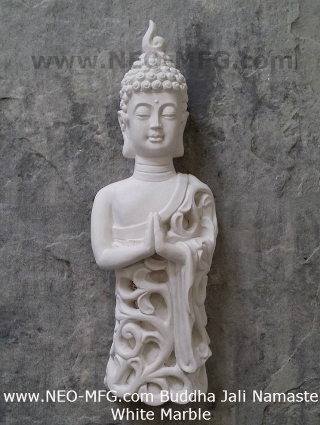 Asia Buddha Jali Murda Greeting Namaste Statue Sculpture 15" Neo-mfg - Etsy