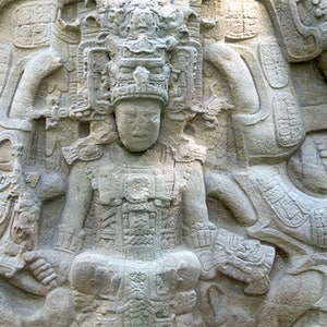 History Aztec Mayan the Great Turtle P Stelae Quirigua 10" Wall ...