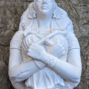 Egyptian Cleopatra Fragment Torso Sculptural Wall Relief Bust Www.neo ...