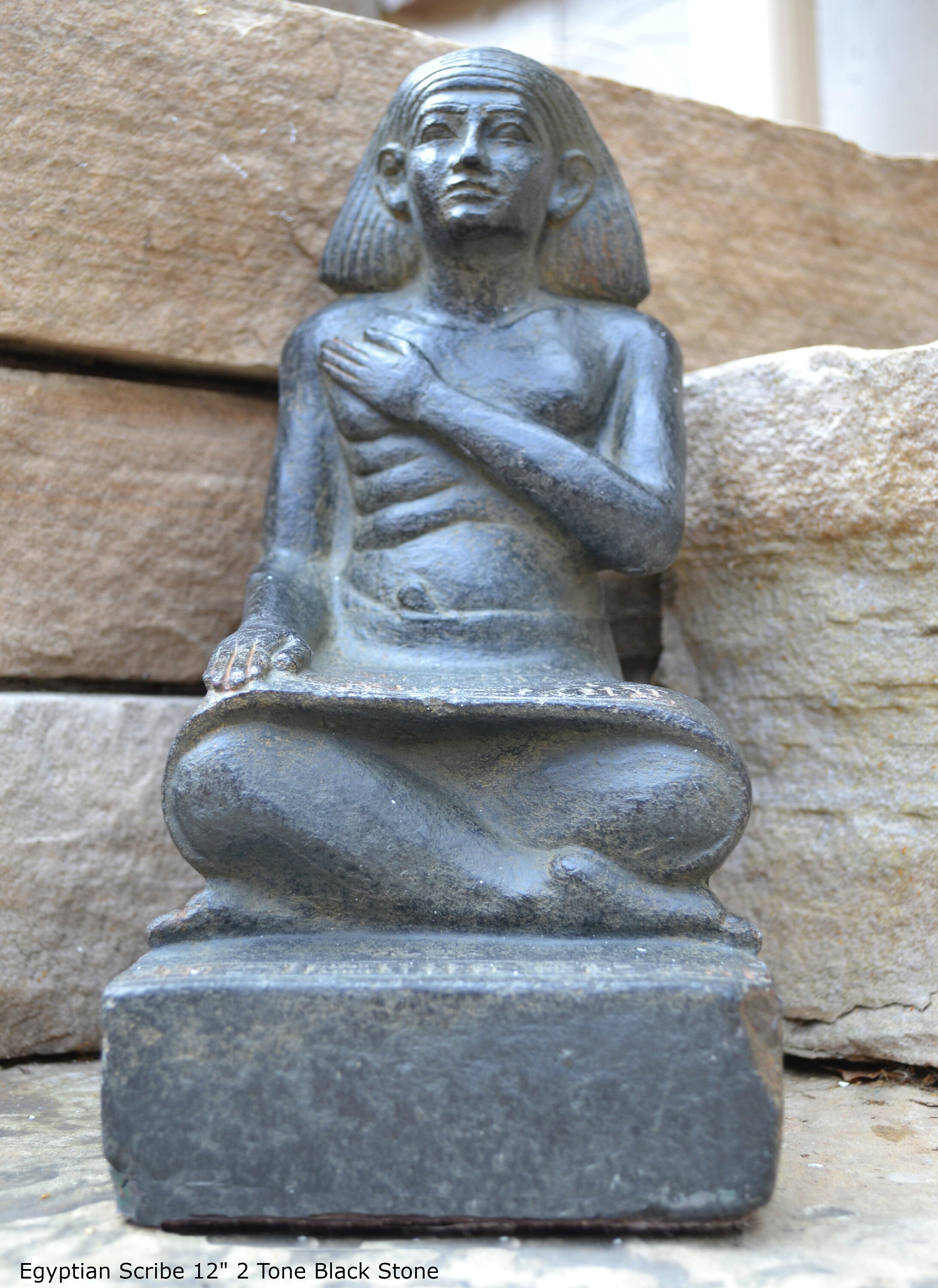 History Egyptian Imeni Imeny Scribe Seated Sculpture Statue 12" Www.neo ...
