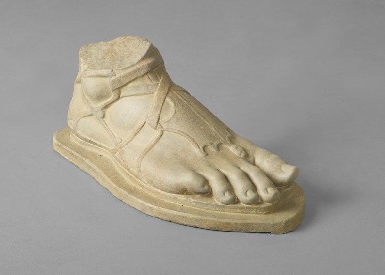 Roman Greek Foot of Hermes Sculpture Relief 14" Www.neo-mfg.com - Etsy