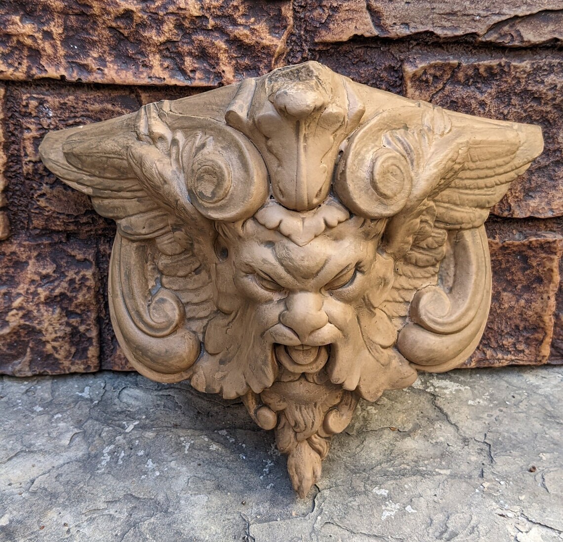 Gargoyle Satyr Wall Shelf Corbel Grotesque Goblin Sculpture Www.neo-mfg ...