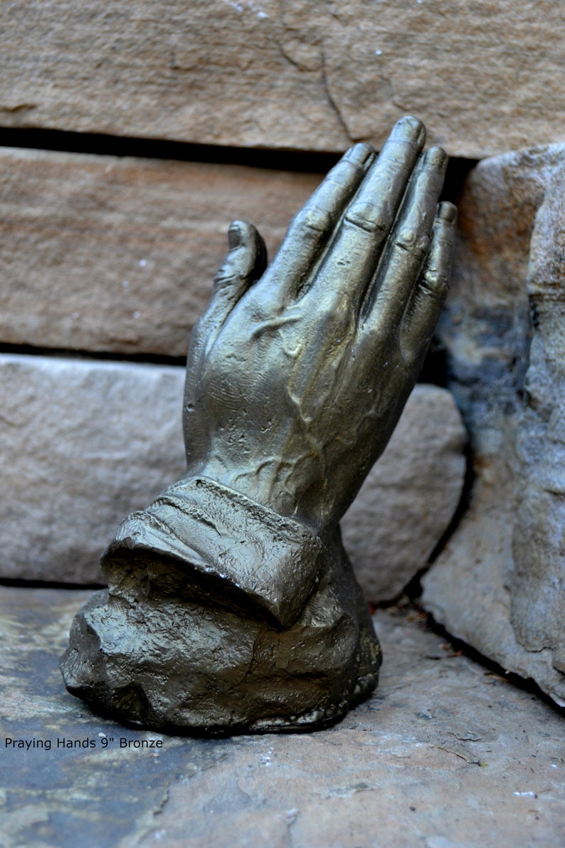 Religious Praying Hands Father Sculpture Statue Pray Neo-mfg Life Size ...