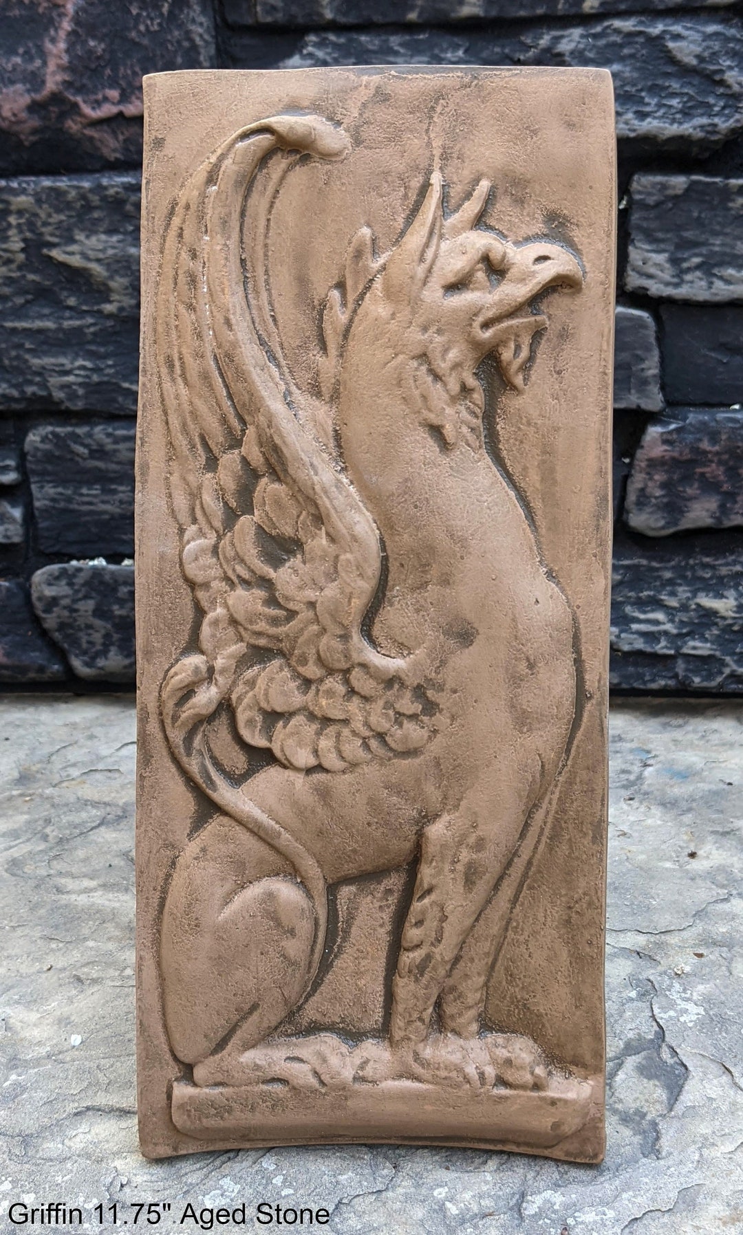 Griffin Gryphon Winged Wall Sculpture Plaque 11.75" Www.neo-mfg.com ...