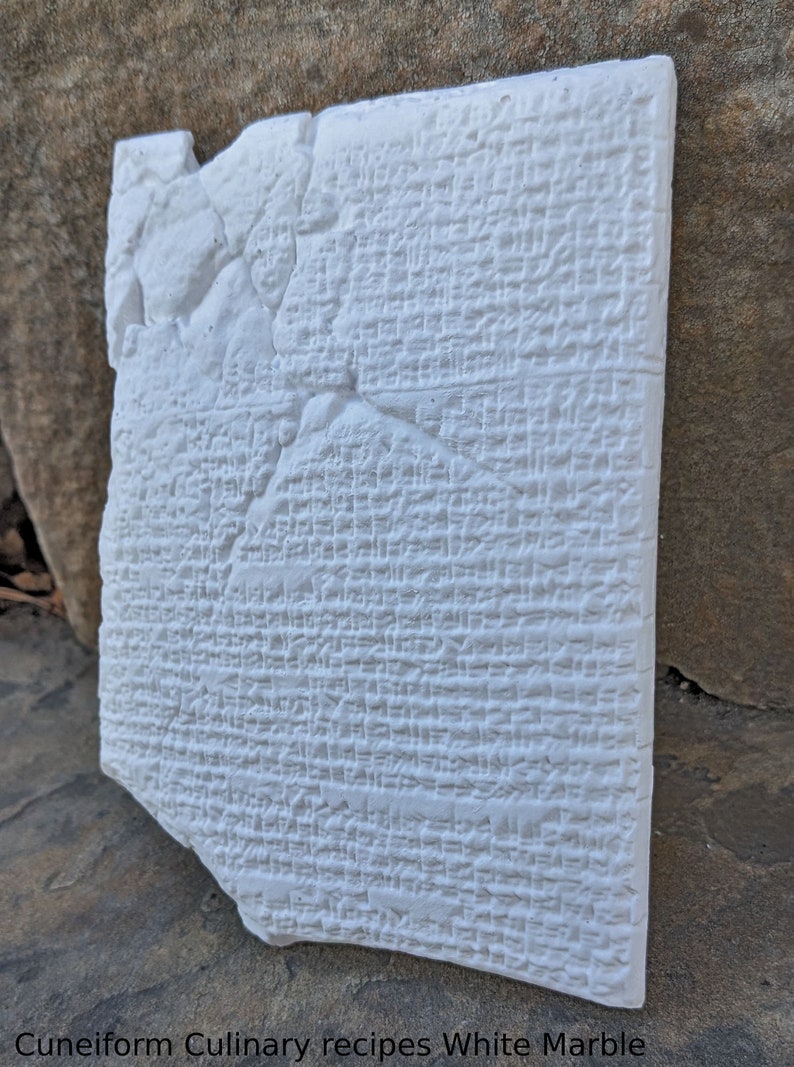 Babylonian Cuneiform Culinary Recipes Sculpture Www.neo-mfg.com ...