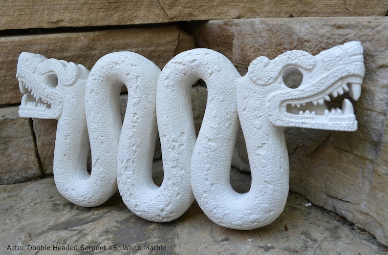 History Aztec Double Headed Serpent Maya Artifact Carved - Etsy