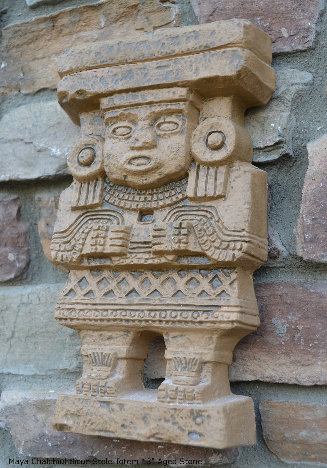 History Aztec Maya Chalchiuhtlicue Stele Totem Artifact Sculpture ...