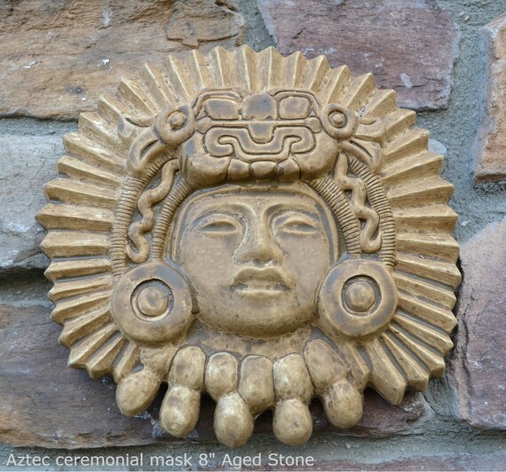 Aztec Inca Zapotec Idol ceremonial mask sculpture wall plaque | Etsy