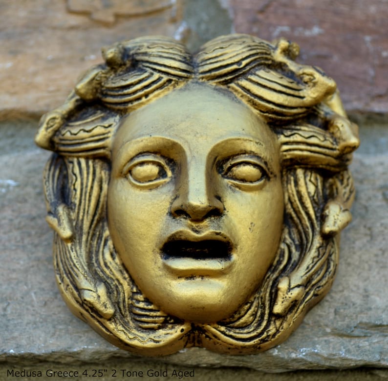 Medusa Greece Sculptural Wall Relief Www.neo-mfg.com - Etsy