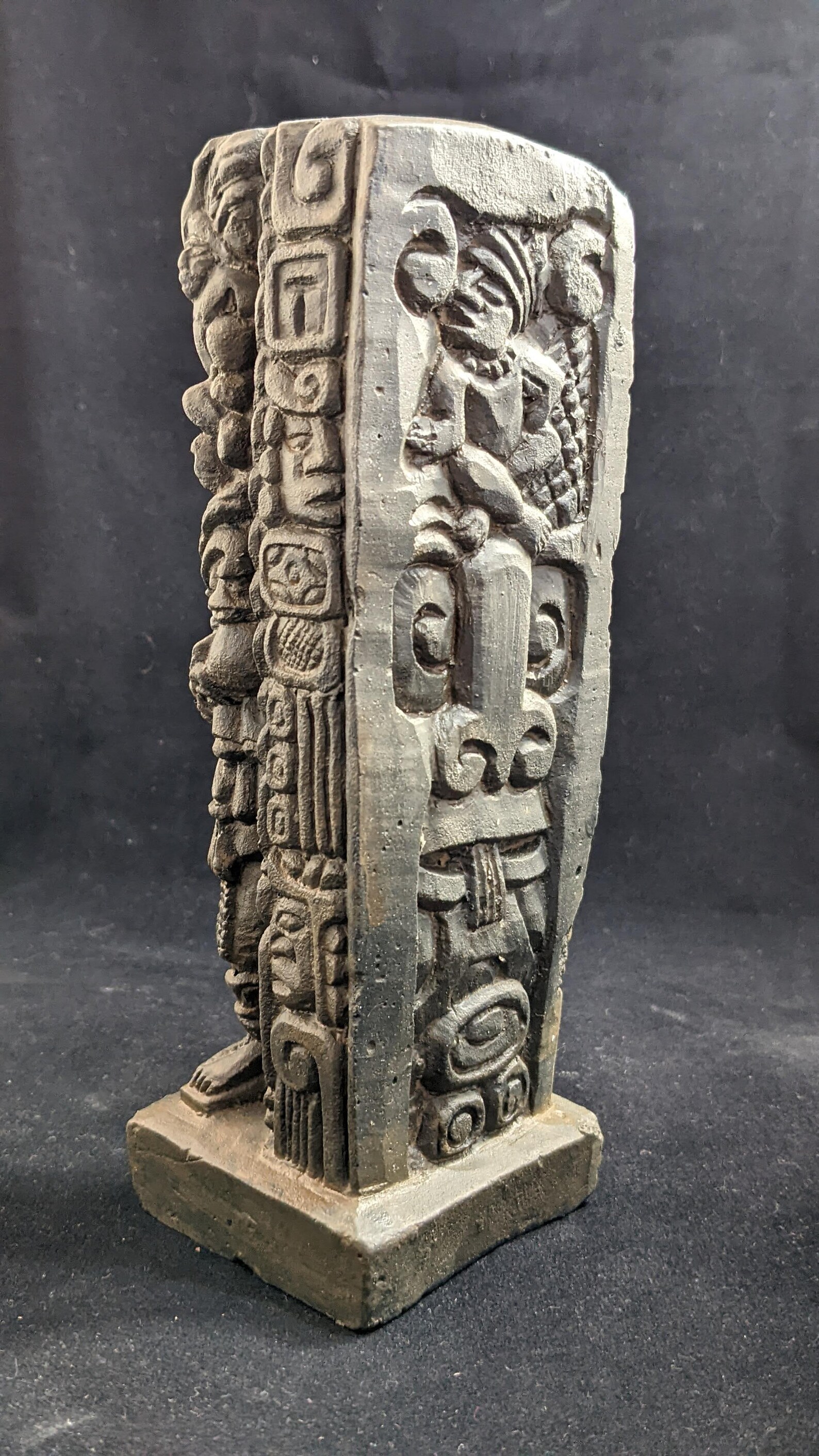 Aztec Maya Mesoamerica Totem Stela Carving Artifact Stelae | Etsy