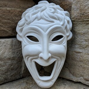 Decor Happy & Sad Face Theater Wall Sculpture Statue 8" Www.neo-mfg.com ...