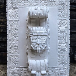Aztec Mayan Queen of Uxmal Architectural Element Bust Sculpture 11.75 ...