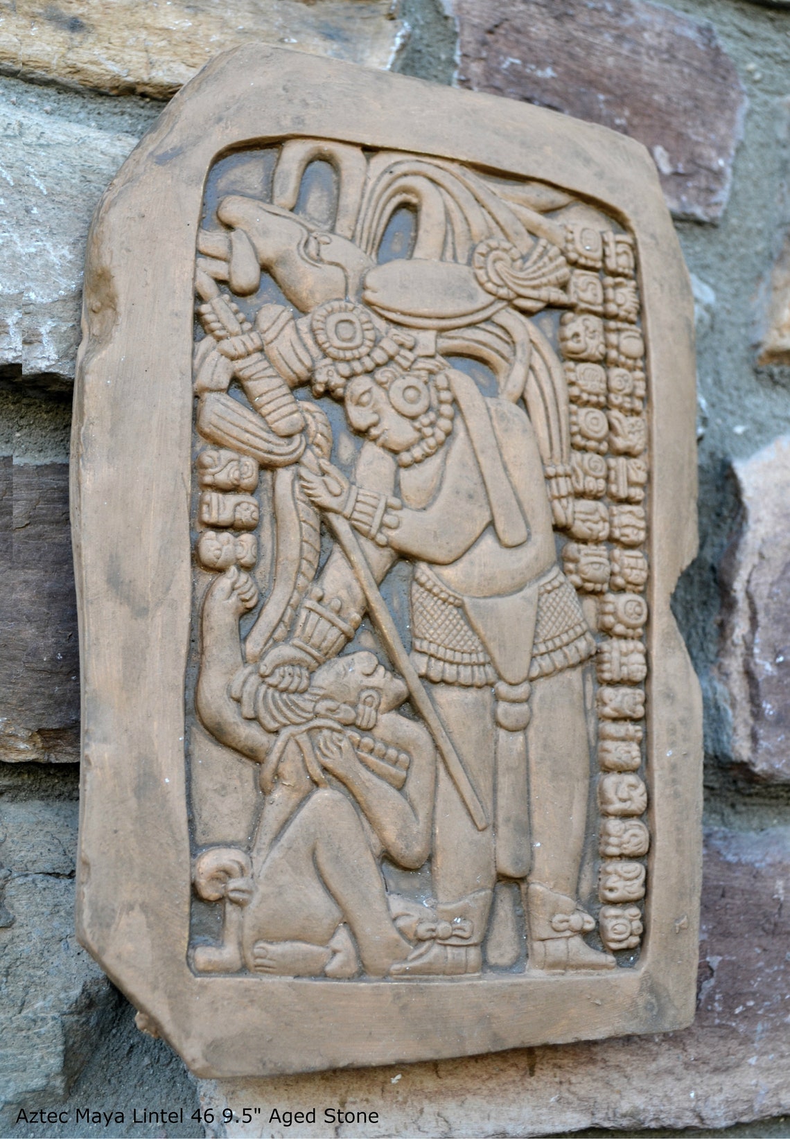 History Aztec Maya Mesoamerica Lintel 46 Plaque Wall Sculpture | Etsy